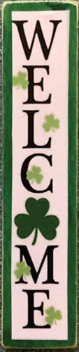 Shamrock Welcome Porch sign – Dollhouse Junction