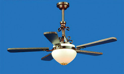 Ceiling Fan, Oiled Bronze – Dollhouse Junction