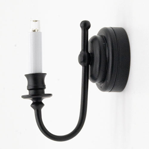 LED Candle Wall Sconce, Black, with Wand – Dollhouse Junction
