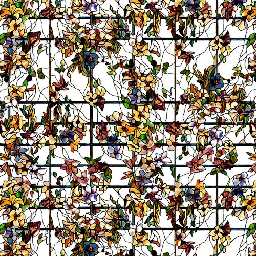 Stained Glass Sheet, Flower Trellis – Dollhouse Junction