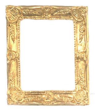 Picture Frame Bright Gold Tone, LIMITED STOCK – Dollhouse Junction