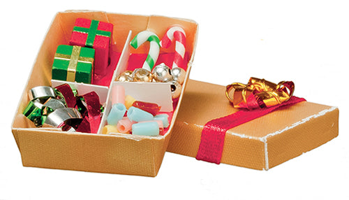Small Box of Christmas Tree Ornaments – Dollhouse Junction