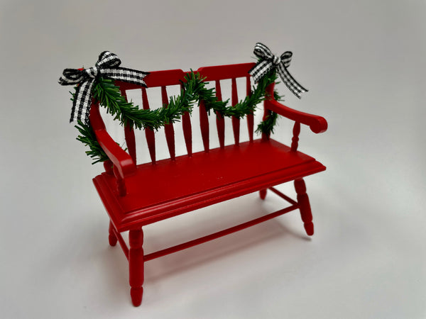 Christmas Bench – Dollhouse Junction