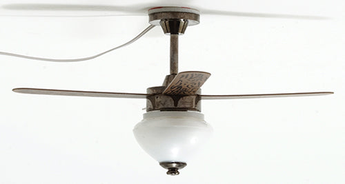 Ceiling Fan, Pewter – Dollhouse Junction