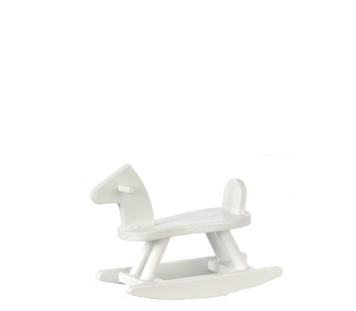 Rocking Horse, White – Dollhouse Junction