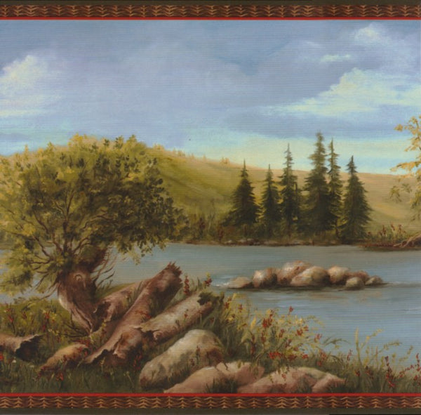 Mural Panel, Pine Lake Shore – Dollhouse Junction